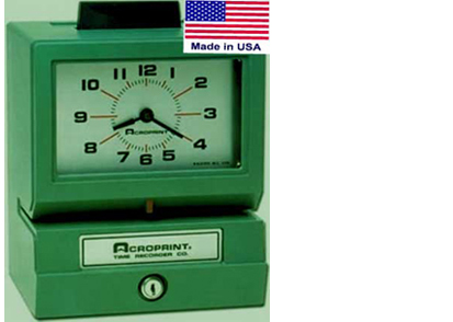 Florida Time Clock - Acroprint Model 125 AR3 Acroprint 125 punch clock